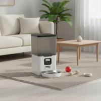 China 6L WiFi Intelligent Automatic Pet Feeder with Stainless Steel Bowl Timing Dry Food Dispenser 4 Meals for sale