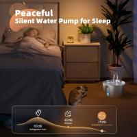 China 2.2L Stainless Steel Cat Water Fountain with Circulation Filter and Silent Pump for sale
