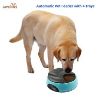 China Pet Cat Puppy Automatic Animal Feeder With 4 Trays Programmable Timer for sale