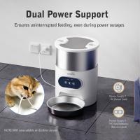 China Stainless Steel WiFi Smart Pet Feeder 3L Capacity Timed Feeding Voice Prompts for sale