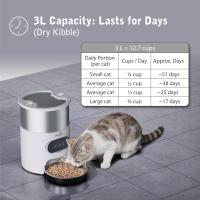 China 3L WiFi Smart Pet Feeder Automatic Timed Feeding Voice Prompts Stainless Steel for sale