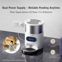 China 3L WiFi Smart Pet Feeder Automatic Timed Feeding Voice Prompts Stainless Steel for sale