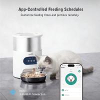 China 3L WiFi Smart Pet Feeder Automatic Timed Feeding Voice Prompts Stainless Steel for sale
