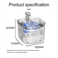 China Stainless Steel ABS Pet Water Fountain 2.2L Automatic Water Dispenser for Cats Dogs for sale