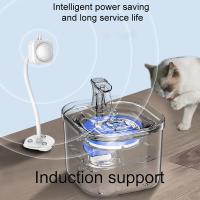 China 2.2L Transparent Intelligent Pet Water Dispenser Detachable Easy Clean Cat Fountain for sale