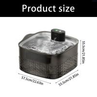 China 2L Automatic Cat Water Fountain Sensor Dispensing Ultra Quiet 25dB Pet Drinking Fountain for sale