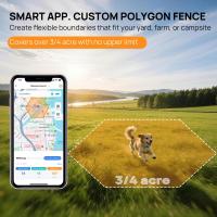 China Wireless GPS Smart Dog Collar Fence IP67 Waterproof Rechargeable Training Collar 600g for sale