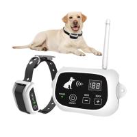 China Waterproof Wireless Pet Fence 500m Rechargeable Dog GPS Collar Outdoor for sale