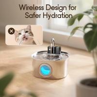China Battery Operated Pet Water Fountain 3.2L Wireless Cat Water Dispenser 4200mAh for sale