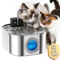 China 3.2L Wireless Cat Water Fountain 4200mAh Battery Operated Pet Drinking Dispenser for sale