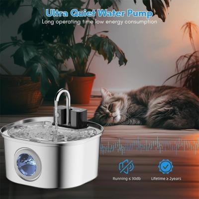 China 3.2L Wireless Cat Water Fountain 4200mAh Battery Operated Pet Drinking Dispenser for sale