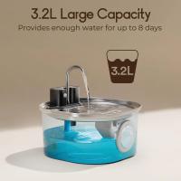 China 3.2L Wireless Cat Water Fountain 4200mAh Battery Operated Automatic Pet Dispenser No Plug for sale