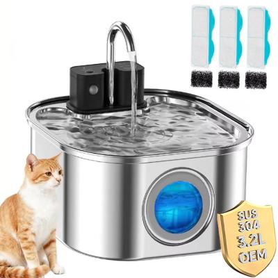 China 3.2L Wireless Cat Water Fountain 4200mAh Battery Operated Automatic Pet Dispenser No Plug for sale