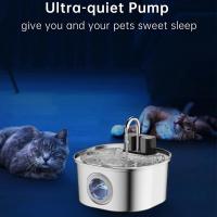 China 3.2L Wireless Cat Water Fountain 4200mAh Battery Operated Automatic Pet Dispenser No Plug for sale
