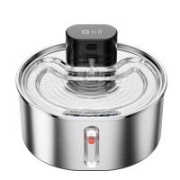 China Rechargeable Cordless Pet Water Fountain 3.2L Stainless Steel Auto Cat Water Dispenser for sale