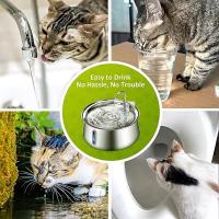 China 4L SUS304 Stainless Steel Cat Water Fountain Ultra Quiet Automatic Pet Water Dispenser for sale