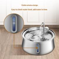 China 304 Stainless Steel Cat Water Fountain 4L Large Capacity USB Powered Automatic Pet Dispenser for sale