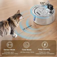 China 4L Stainless Steel Infrared Sensor Pet Water Fountain Automatic Dispenser for Dogs Cats 5V for sale
