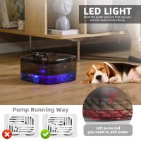 China Ultra Quiet Pet Water Fountain 7.0L Automatic Cat Dog Drinking Dispenser with Light for sale