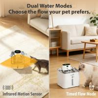 China Automatic Pet Water Fountain 4.2L Stainless Steel Tray Cat Dog Drinking Dispenser for sale
