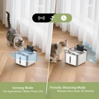 China 3.5L Stainless Steel Cat Drinking Fountain Rechargeable 5000mAh Leak Proof Pet Water Dispenser for sale