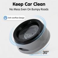 China No Spill Pet Water Bowl with Floating Disk Anti Splash Portable for Cats and Dogs 500ml for sale