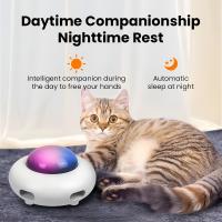 China Automatic Electric Cat Toy Durable Intelligent Feather Stick Interactive Cat Training Toy for sale