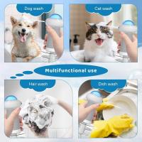 China Automatic Rechargeable Pet Foaming Shampoo Dispenser 500ml Dog Grooming Soap Machine for sale