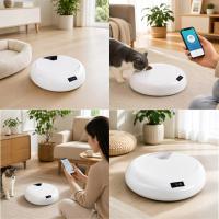 China 6 Tray Automatic Pet Feeder with APP Control and Ice Pack Freshness for Wet and Dry Food for sale