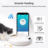 China 6 Tray Automatic Pet Feeder with APP Control and Ice Pack Freshness for Wet and Dry Food for sale