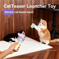 China Automatic Retractable Cat Wand Toy Lazy Interactive Cat Teaser for sale