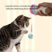 China Automatic Electronic Cat Teaser Toy Retractable ABS Wand With Motorized Lure for sale