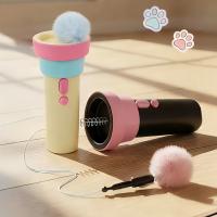 China One Click Launching Electric Cat Teaser Launcher Automatic Cat Teasing Stick for sale