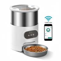 China 3L WiFi Smart Pet Feeder Automatic Timed Feeding Voice Prompts Stainless Steel for sale