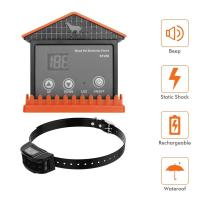 China 200m Wired Electric Dog Fence 5 Level Static Shock Collar System for 2 Dogs 0.78 Acre for sale