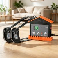 China Rechargeable Waterproof Wired Electronic Dog Training Fence System With 2 Receivers for sale