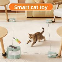 China Remote Control Indoor Smart Pet Toy Smart Hunting Exercise Electronic Cat Teaser Toys for sale