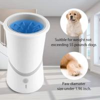China Automatic Electric Dog Paw Cleaner Cup 1500mAh Rechargeable Pet Foot Washer with Silicone Bristles for sale