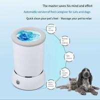 China Automatic Electric Dog Paw Cleaner Cup 1500mAh Rechargeable Pet Foot Washer with Silicone Bristles for sale