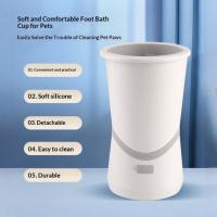 China Rechargeable Silicone Dog Paw Cleaner 1500mAh 360 Degree Automatic Pet Foot Washing Cup for sale