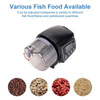 China Automatic Aquarium Fish Feeder Smart Timing Food Dispenser With Digital Display for sale