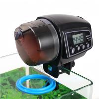 China Automatic Aquarium Fish Feeder Smart Timing Food Dispenser With Digital Display for sale