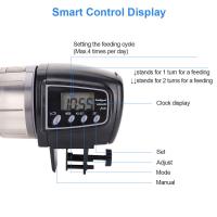 China Digital LCD Adjustable Aquarium Fish Feeder Automatic Food Dispenser For Fish Tank for sale