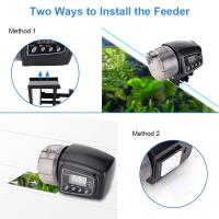 China Digital LCD Adjustable Aquarium Fish Feeder Automatic Food Dispenser For Fish Tank for sale