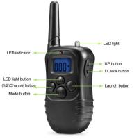 China 300 Meters Remote Dog Training Collar Waterproof Rechargeable With LED Display for sale