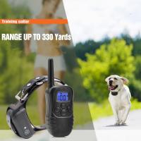 China 300 Meters Remote Dog Training Collar Waterproof Rechargeable With LED Display for sale