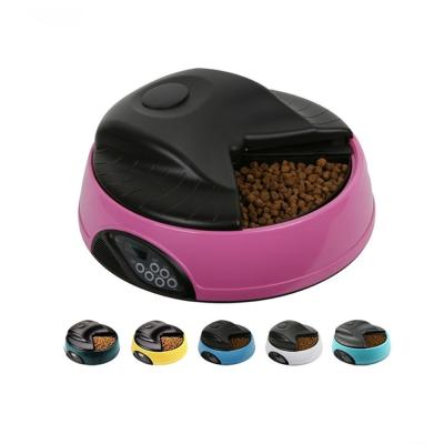 China Automatic Pet Feeder 4 Trays Programmable Timer 475ml Capacity CE RoHS for sale