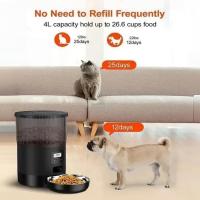 China Cats Smart Pet Feeder 4L Automatic Pet Food Dispenser 6 Meals Daily 40 Servings for sale