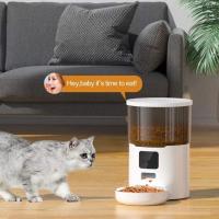 China Tuya WiFi Smart Pet Feeder Automatic Cat Food Dispenser with 10s Voice Recorder 6 Meals for sale