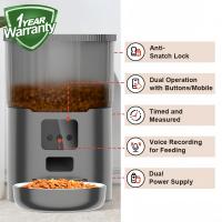 China Tuya WiFi Smart Pet Feeder Automatic Cat Food Dispenser with 10s Voice Recorder 6 Meals for sale